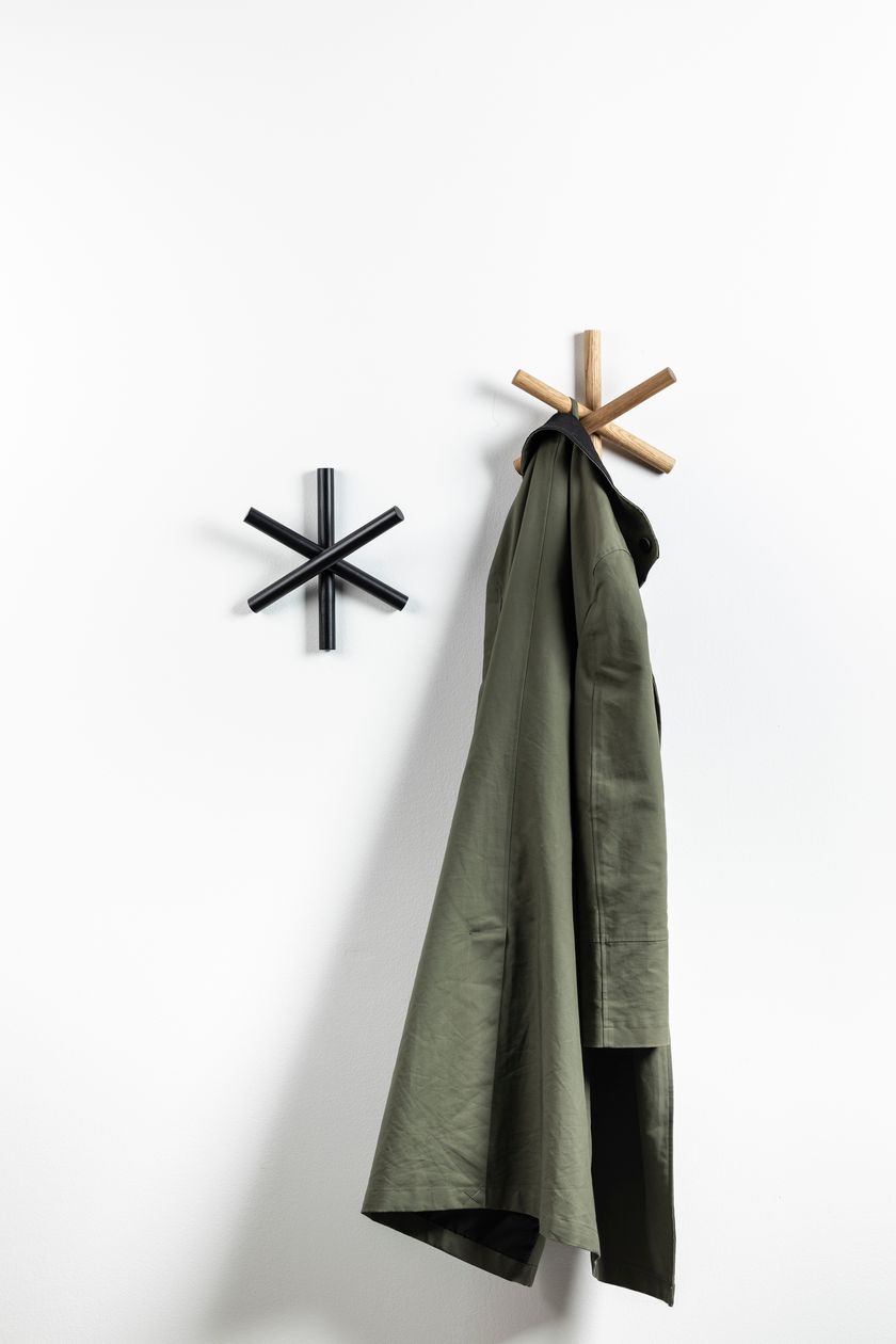 Wall-mounted wooden coat rack LOGS Logs Collection By TON design Romin ...