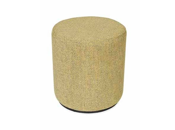 LOLA Upholstered round fabric pouf By Ametto