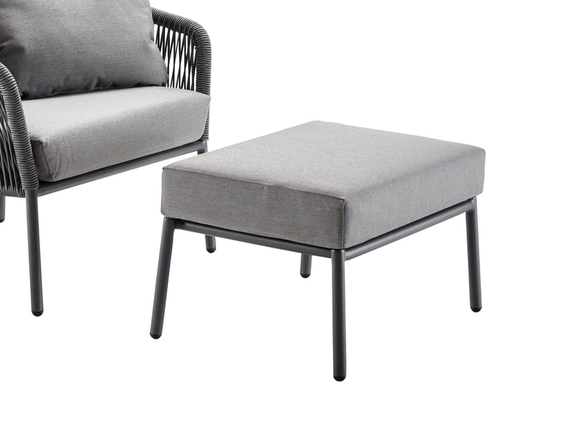 LOOP LOUNGE Repose-pieds de jardin rectangulaire en tissu By Solpuri | design Hoffmann Kahleyss