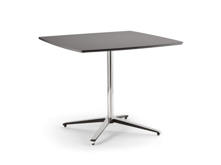 LOTO BISTROT | Square table Steel and wood table with 4-star base By Nahu