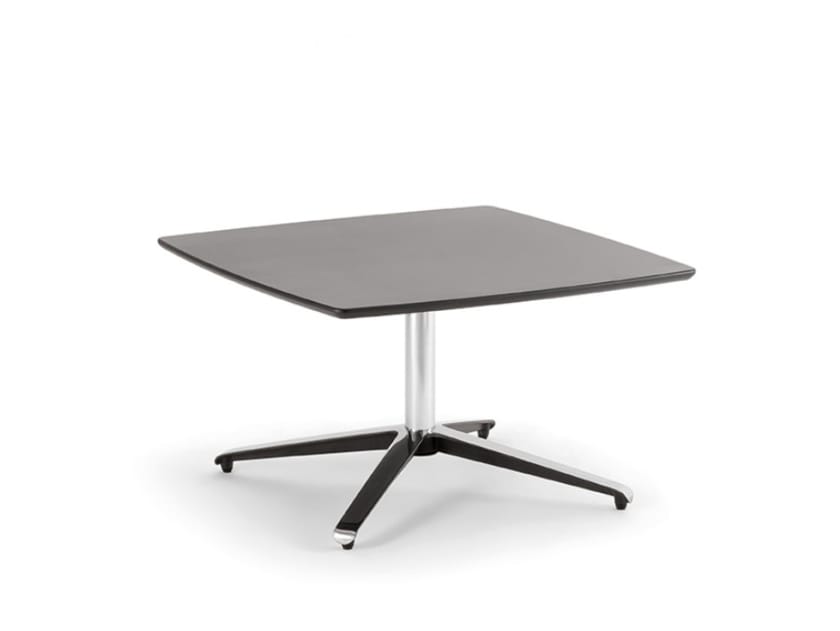 LOTO LOUNGE | Square coffee table Steel and wood coffee table with 4 ...