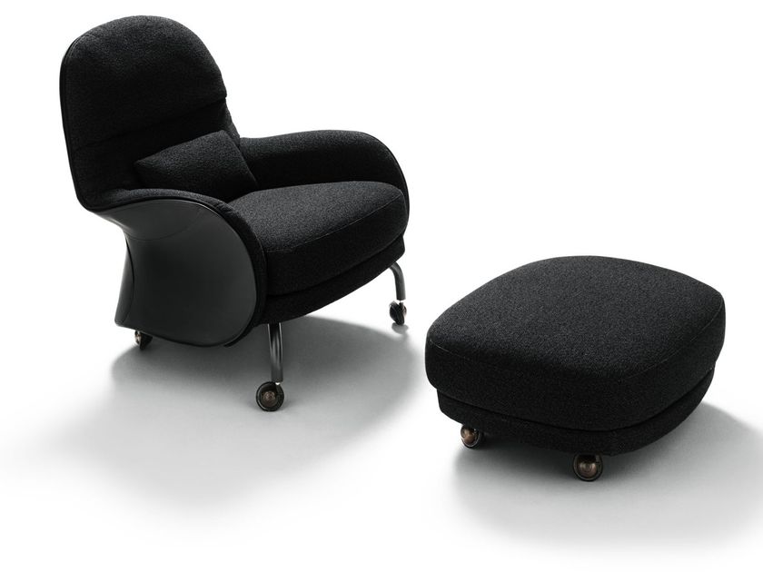 LOUISIANA Poltrona in cuoio con ruote By De Padova | design Centro ...