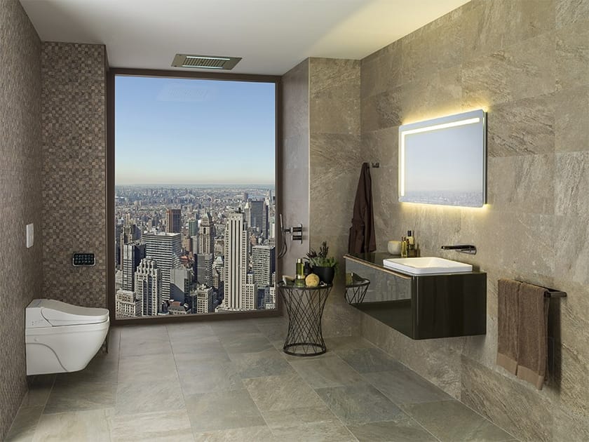 LOUNGE | Wall-mounted vanity unit By NOKEN design Simone Micheli