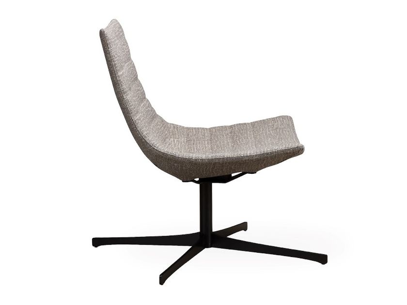 LUC SOFT | Fabric easy chair Swivel upholstered fabric easy chair By ...
