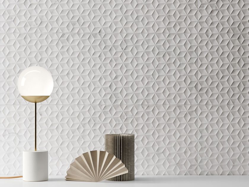 LUX EXPERIENCE WALL ROMBO STATUARIETTO | Rivestimento tridimensionale ...
