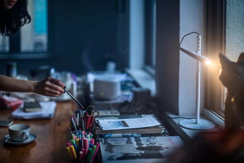 MAGNETO | Table lamp By Foscarini design Giulio Iacchetti