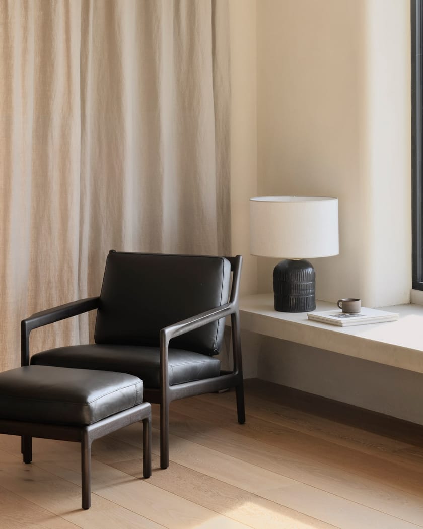 JACK Upholstered leather armchair with armrests By Ethnicraft | design ...