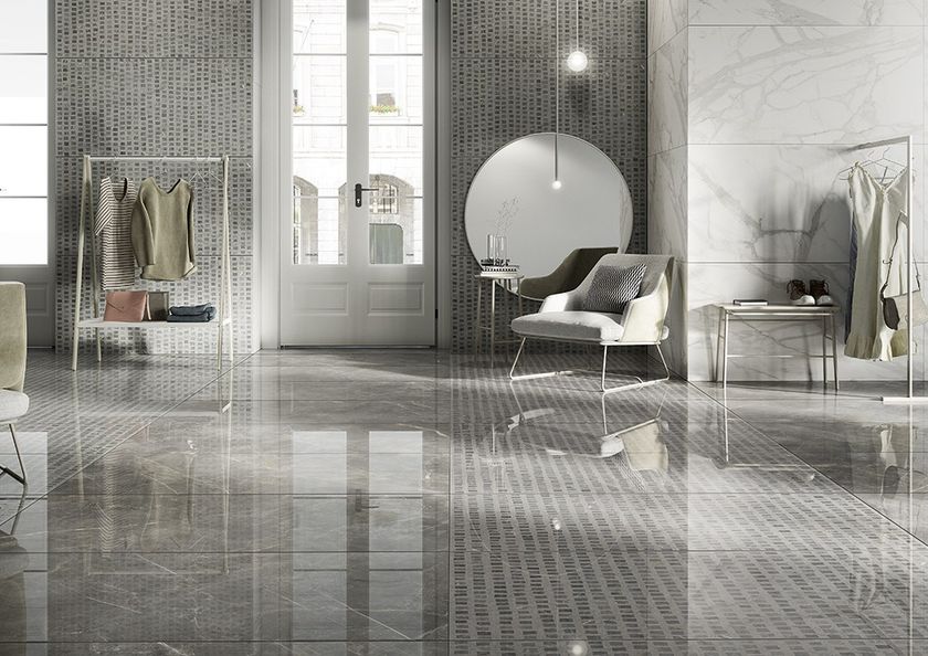 Porcelain stoneware wall/floor tiles with marble effect MARMOREA ...