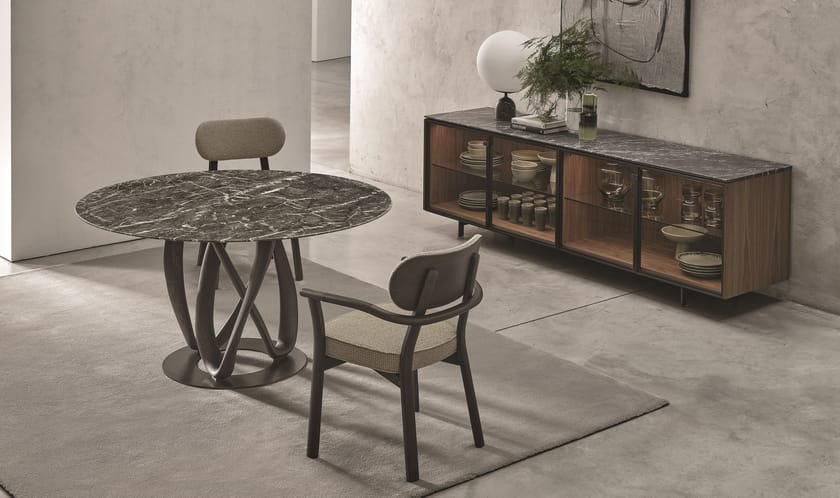 MATICS Wooden sideboard with doors By Porada | design Buratti Architetti