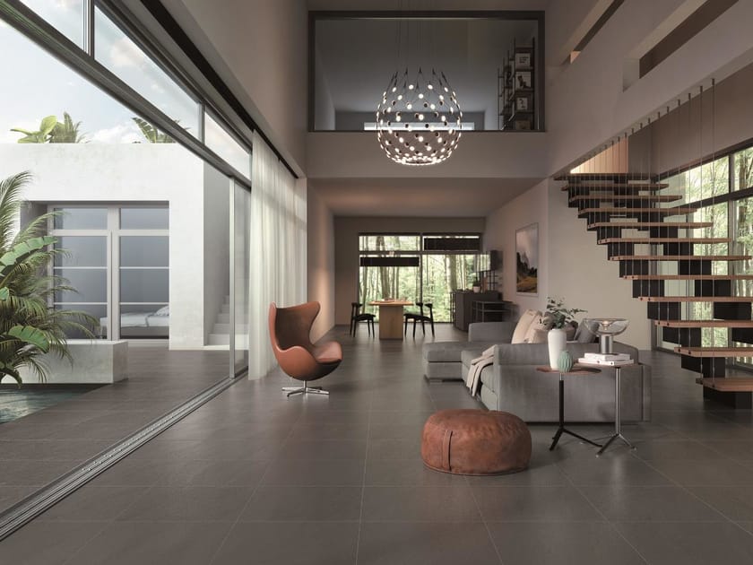 Porcelain stoneware wall/floor tiles with stone effect MAXIMA GRAPHITE ...