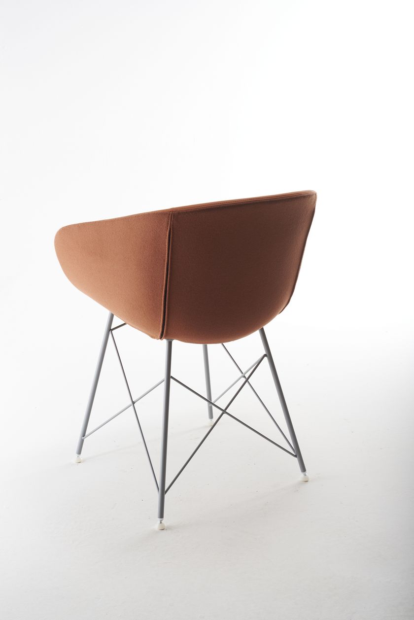 MAYA TRC UP Contemporary style tanned leather chair By SOFTLINE 1979