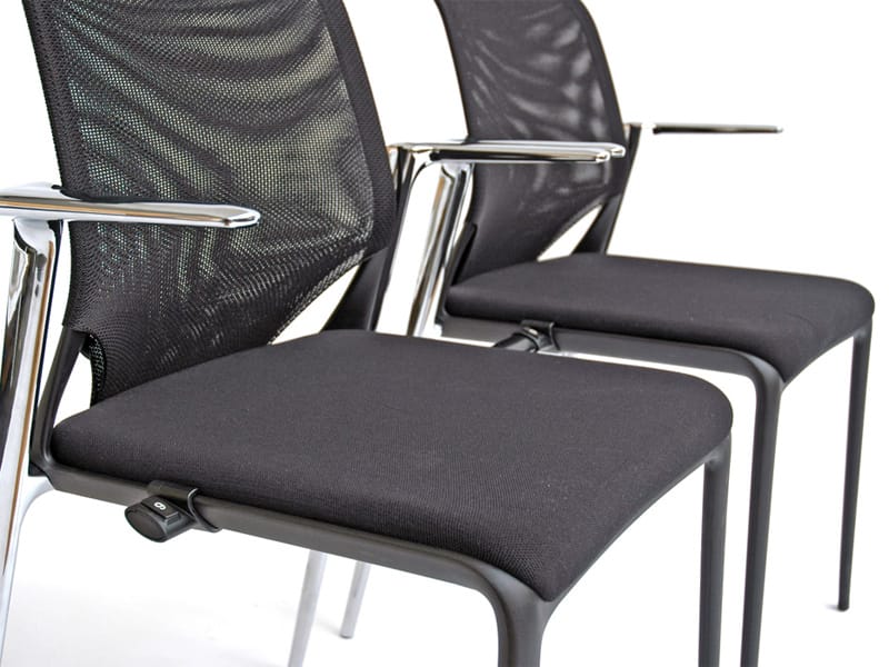 MEDASLIM | Chair with armrests By Vitra design Alberto Meda