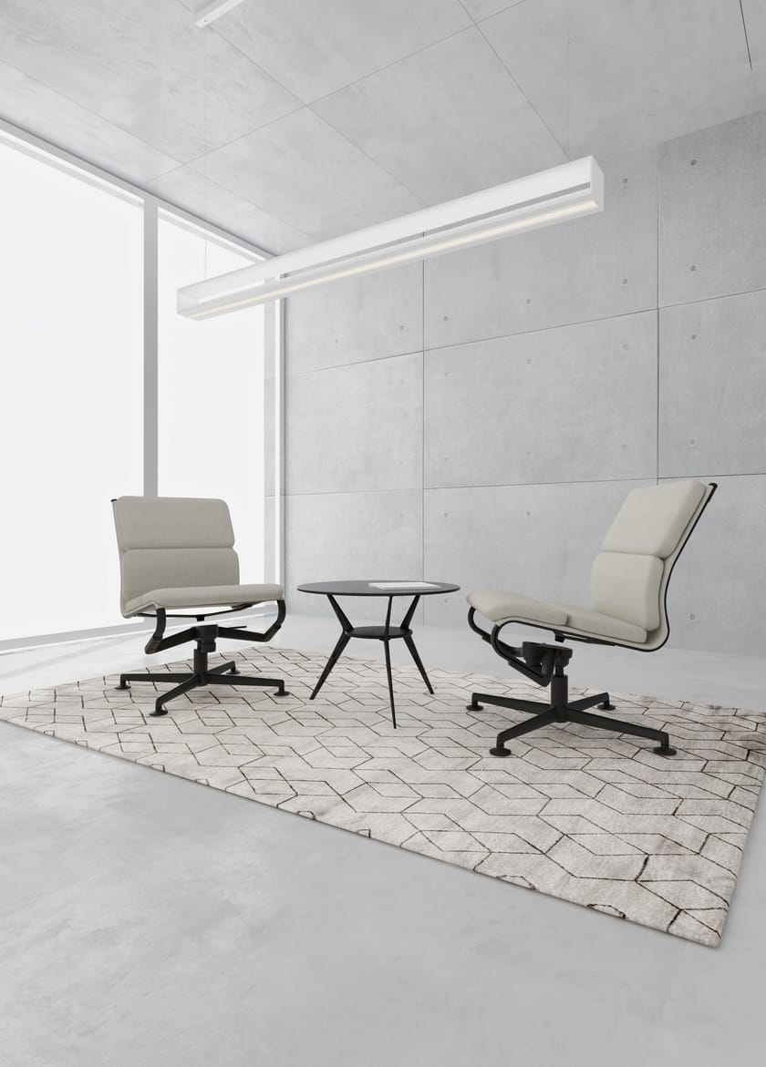 Height-adjustable swivel office chair with armrests MEETINGFRAME LOUNGE ...