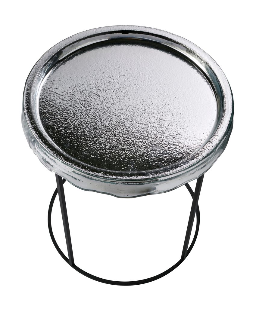MELT | Round coffee table Round Thermoformed glass coffee table with ...