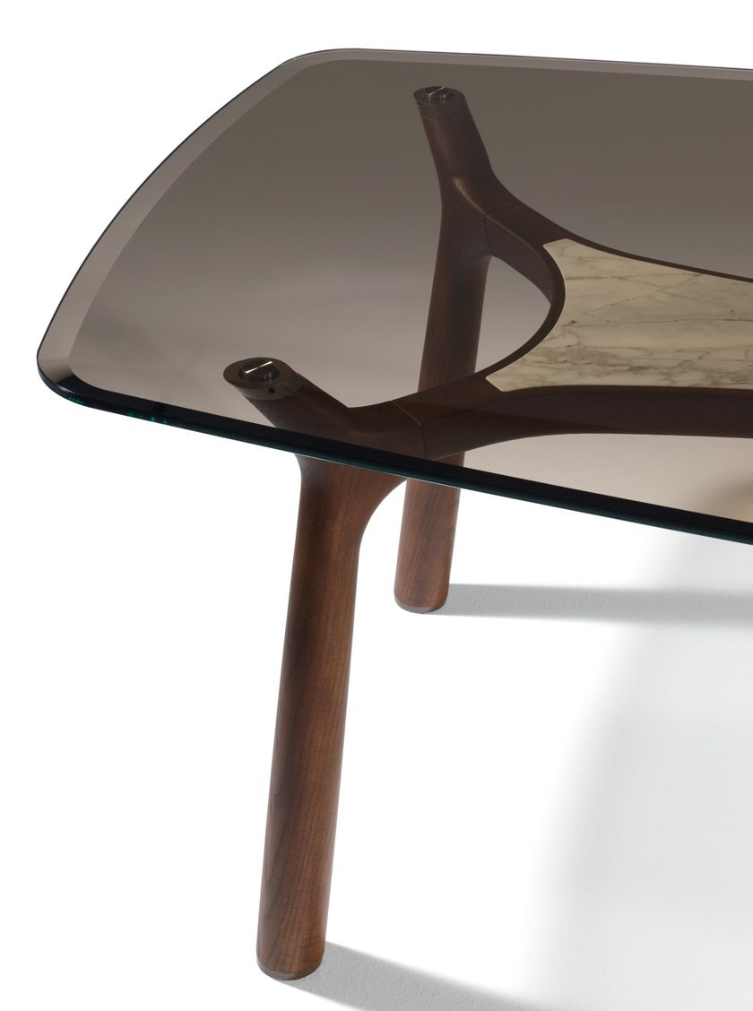 MEMOS Rectangular glass living room table By Giorgetti | design Roberto ...
