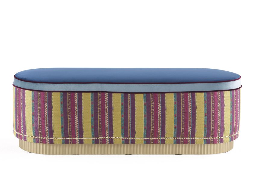 MERIAM Upholstered velvet bench By ETRO Home Interiors