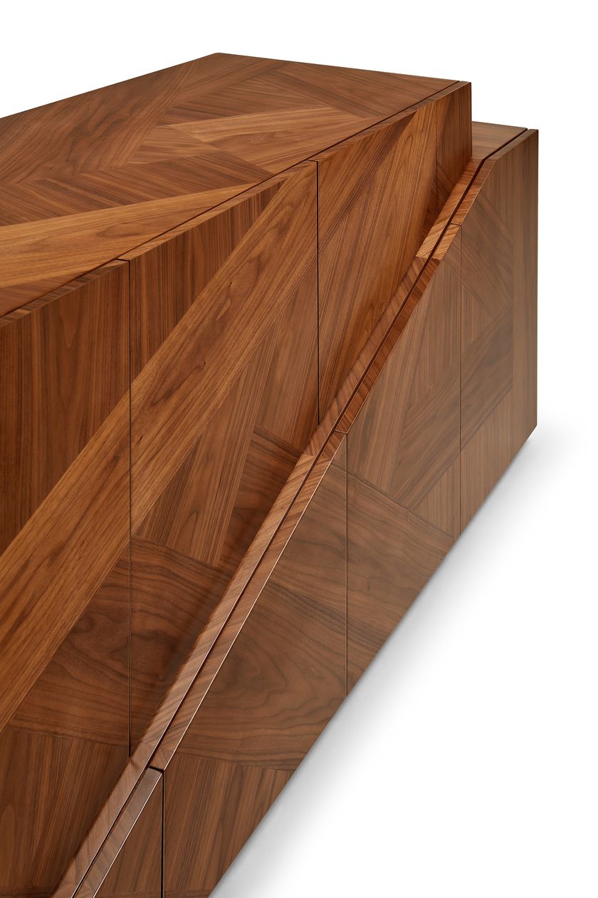 EARTH TO EARTH Wood veneer sideboard with drawers By Ginger & Jagger