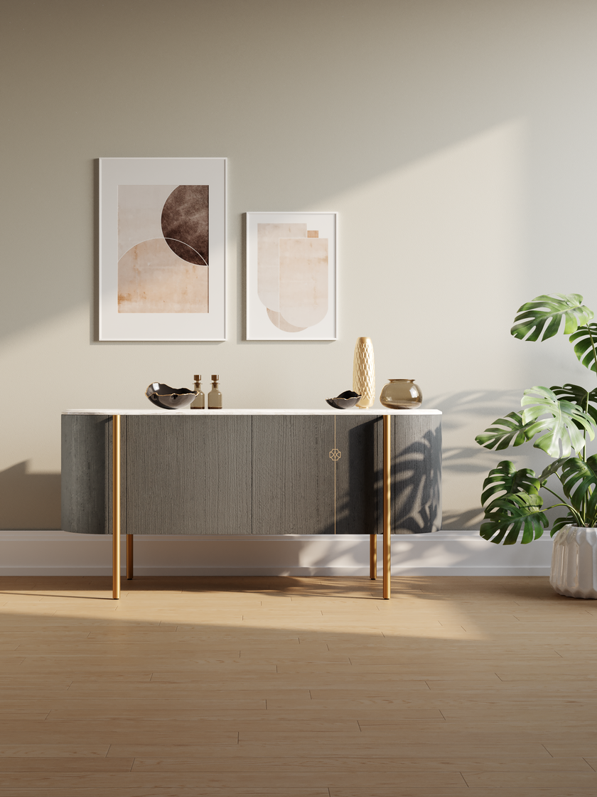 MIA | Sideboard with doors Wood veneer sideboard By Cafedesart