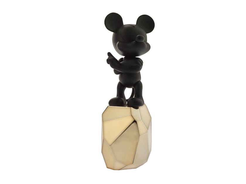 Resin sculpture MICKEY ROCK SMALL By LEBLON DELIENNE design Arik Levy