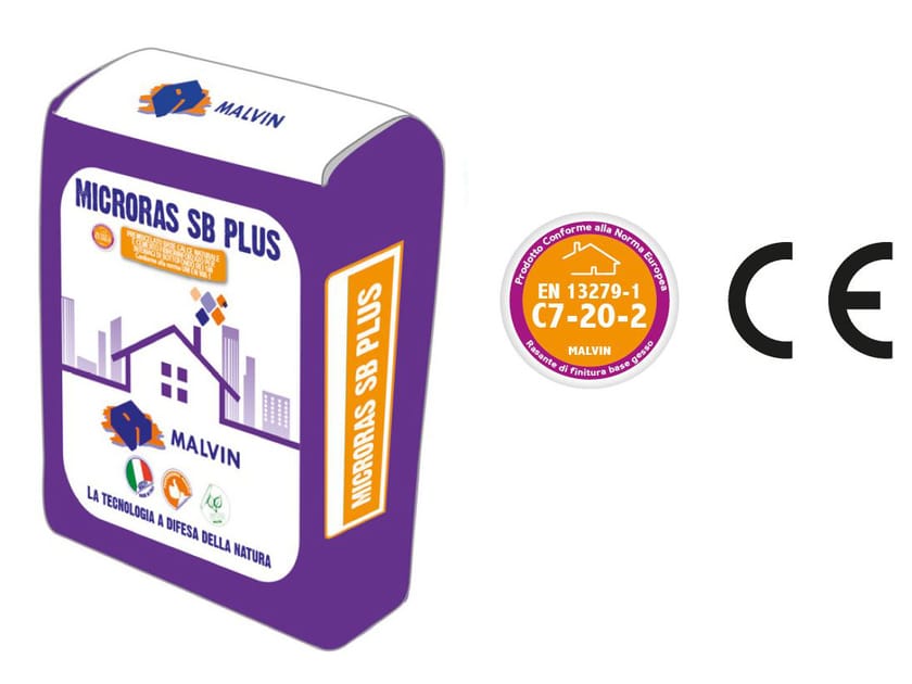 Rasante premiscelato base di calce naturale e gesso MICRORAS SB PLUS ...