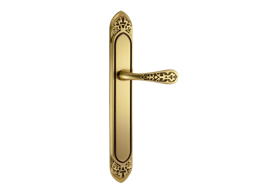 MIHRAB 0A4444.000 | Door handle on back plate Brass door handle on back ...