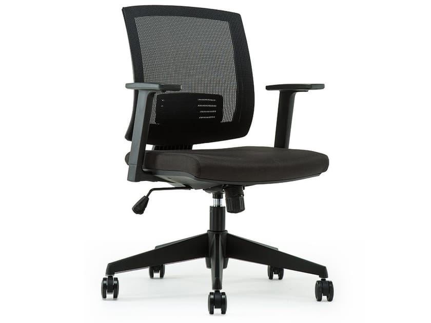 Mesh office chair with 5-Spoke base with castors MIRO-2C Miro ...