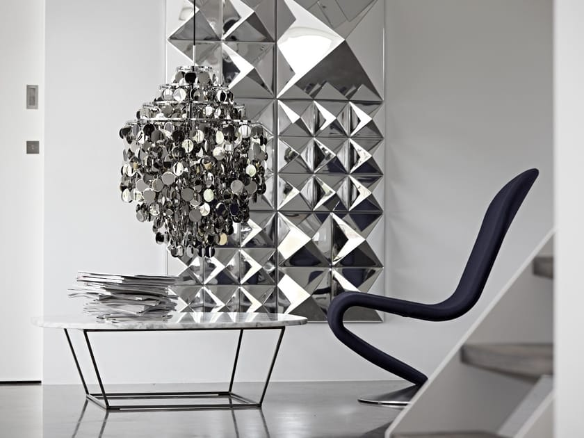Modular 3D Wall Tile MIRROR SCULPTURES 9 Mirror Collection By Verpan ...