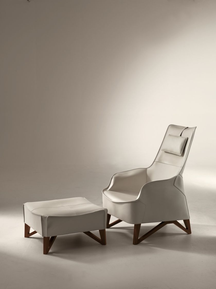 MOBIUS | Tanned leather armchair Mobius Collection By Giorgetti design ...