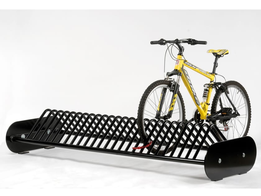MOD. C | Bicycle rack Bifrontal bike rack with black painted steel rack ...