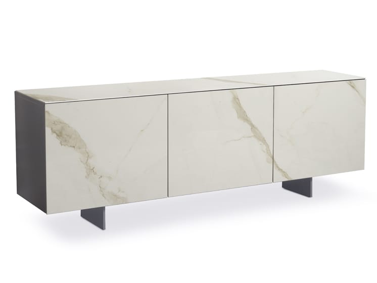 Ceramic sideboard with doors MONOLITH By NAOS