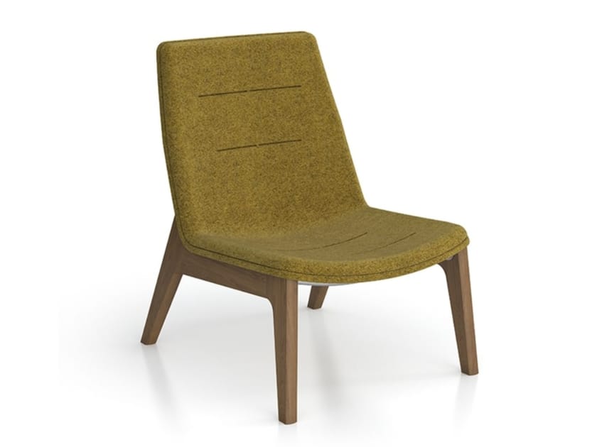 MONSIEUR | Easy chair Fabric guest chair By Jes