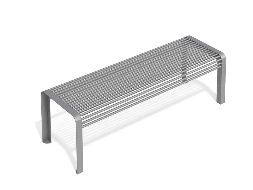 MOOD MPT Backless steel bench By Metalco | design Staubach + Kuckertz