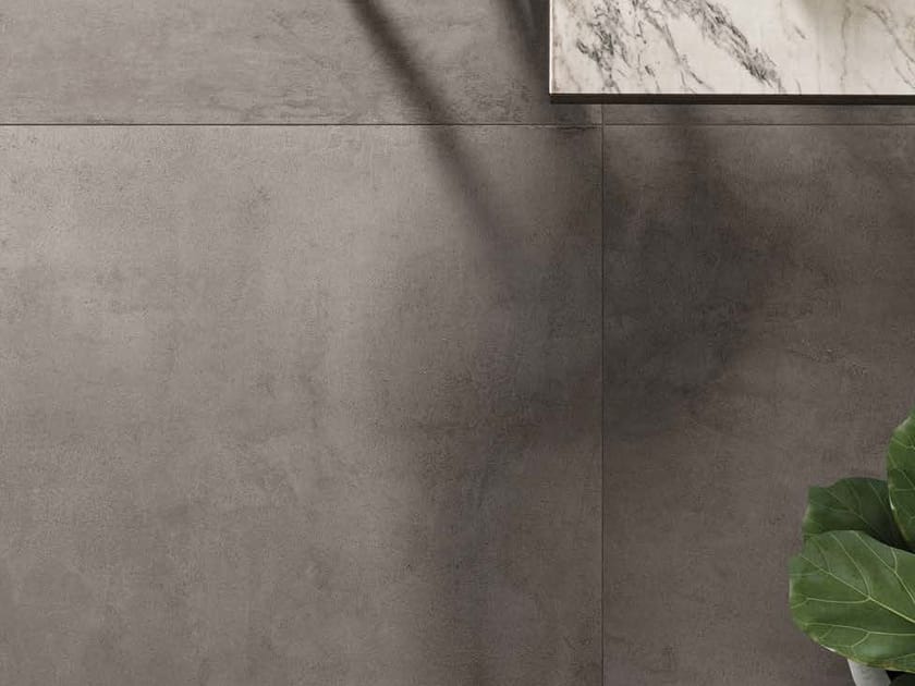 Indoor/outdoor porcelain stoneware wall/floor tiles with concrete ...