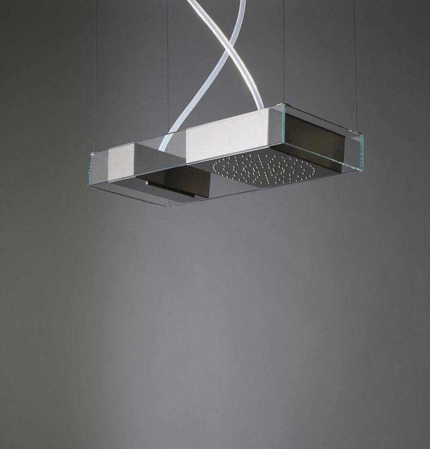 MOOVE | Ceiling mounted overhead shower Ceiling mounted stainless steel ...