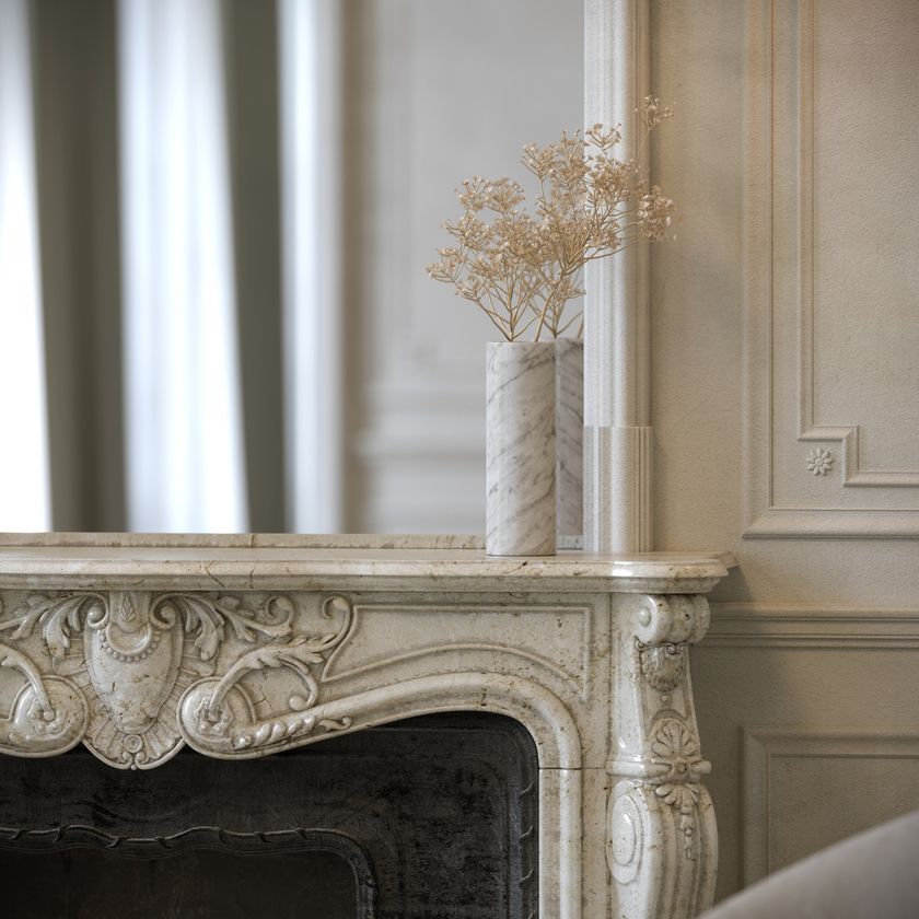 MORETTI | Pietra Grey marble vase Round Pietra Grey marble vase By LUSSO