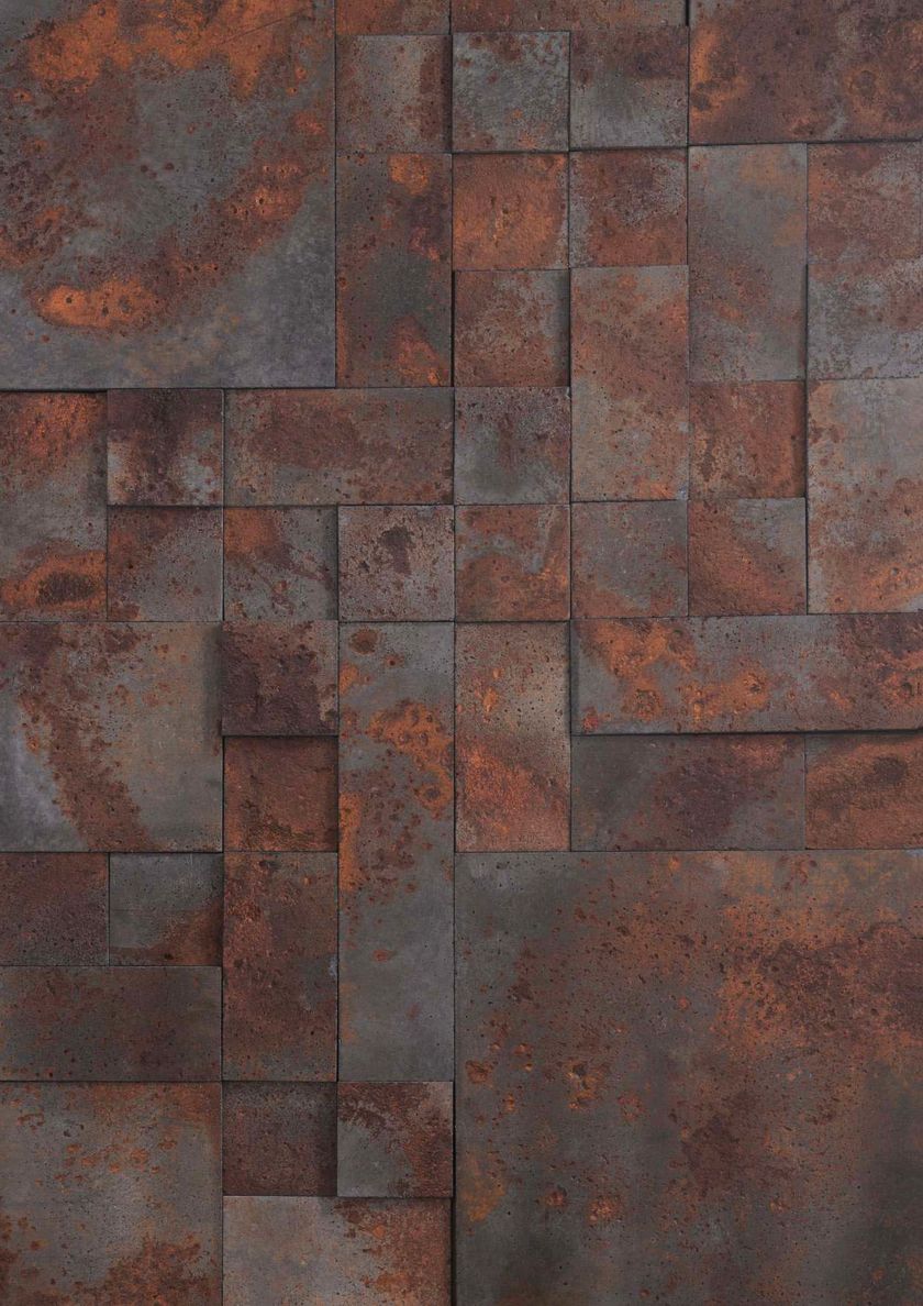 Cement wall tiles with oxidized metal effect MOSAICO OXYDEN By ...