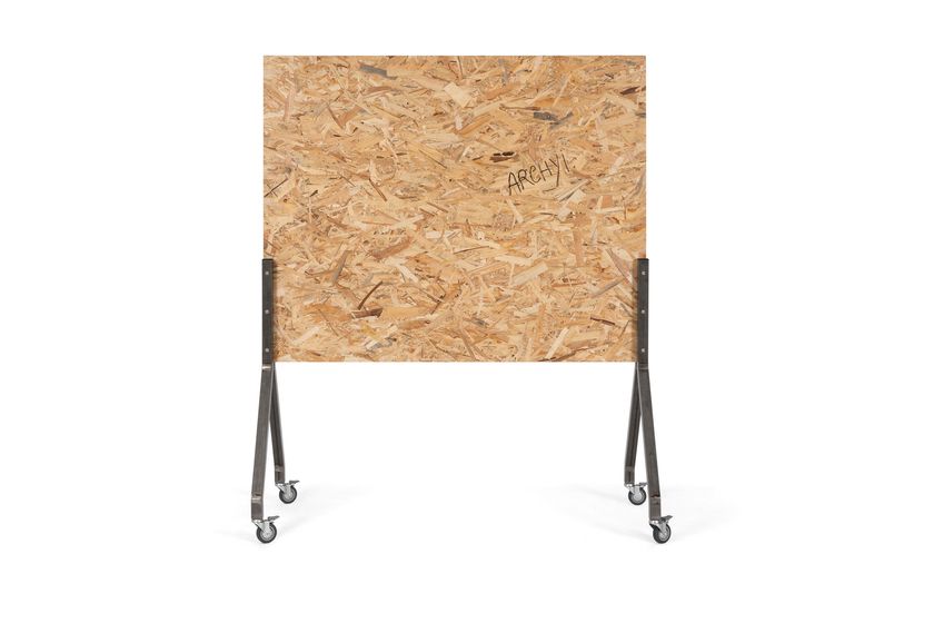 MULTI Cork office whiteboard with castors By ARCHYI.