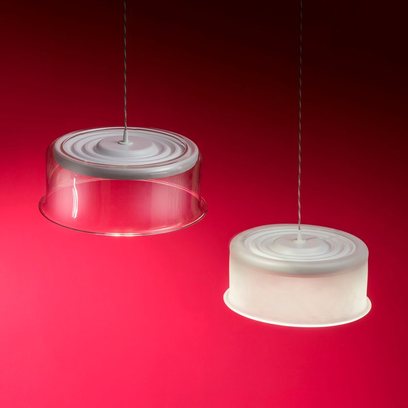 LED Borosilicate glass pendant lamp NEBULOSA By Album design Pepe Tanzi