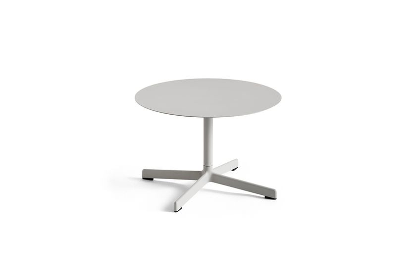 NEU Round powder coated steel garden side table with 4-star base By Hay