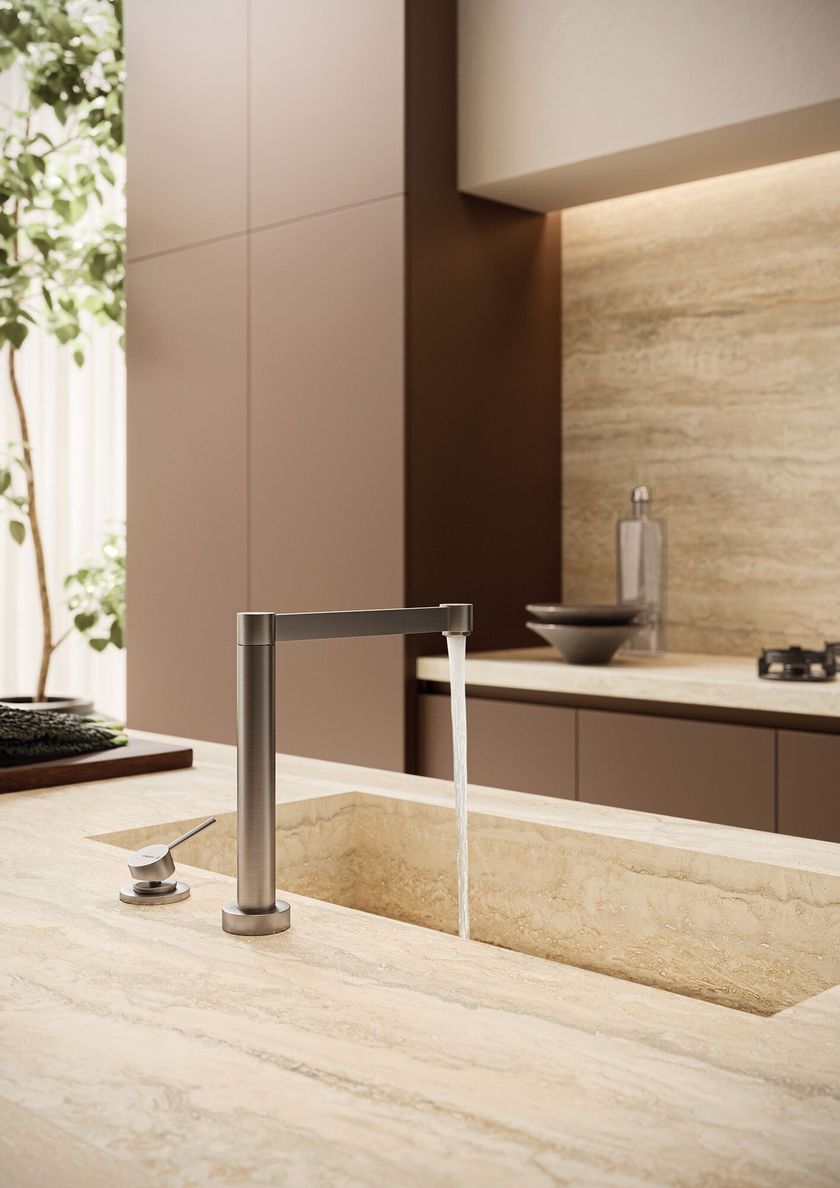 X-TREND KITCHEN 2439 2 hole countertop kitchen mixer tap By newform