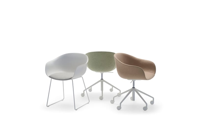 Sled base chair with armrests with integrated cushion NEXT SO0495 Next ...