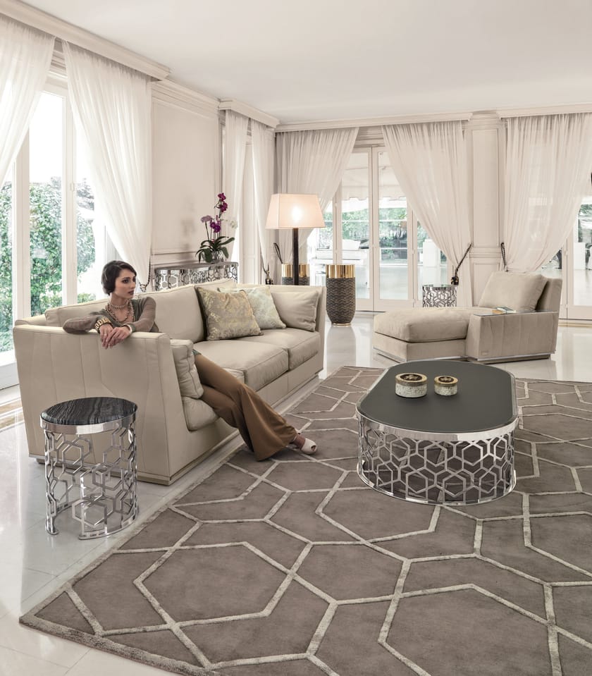 NOBU | Leather sofa Loveluxe Collection By Longhi design Giuseppe Iasparra