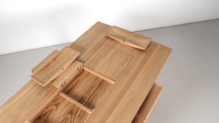 Rectangular wooden writing desk NOGA By Branca Lisboa design Marco ...