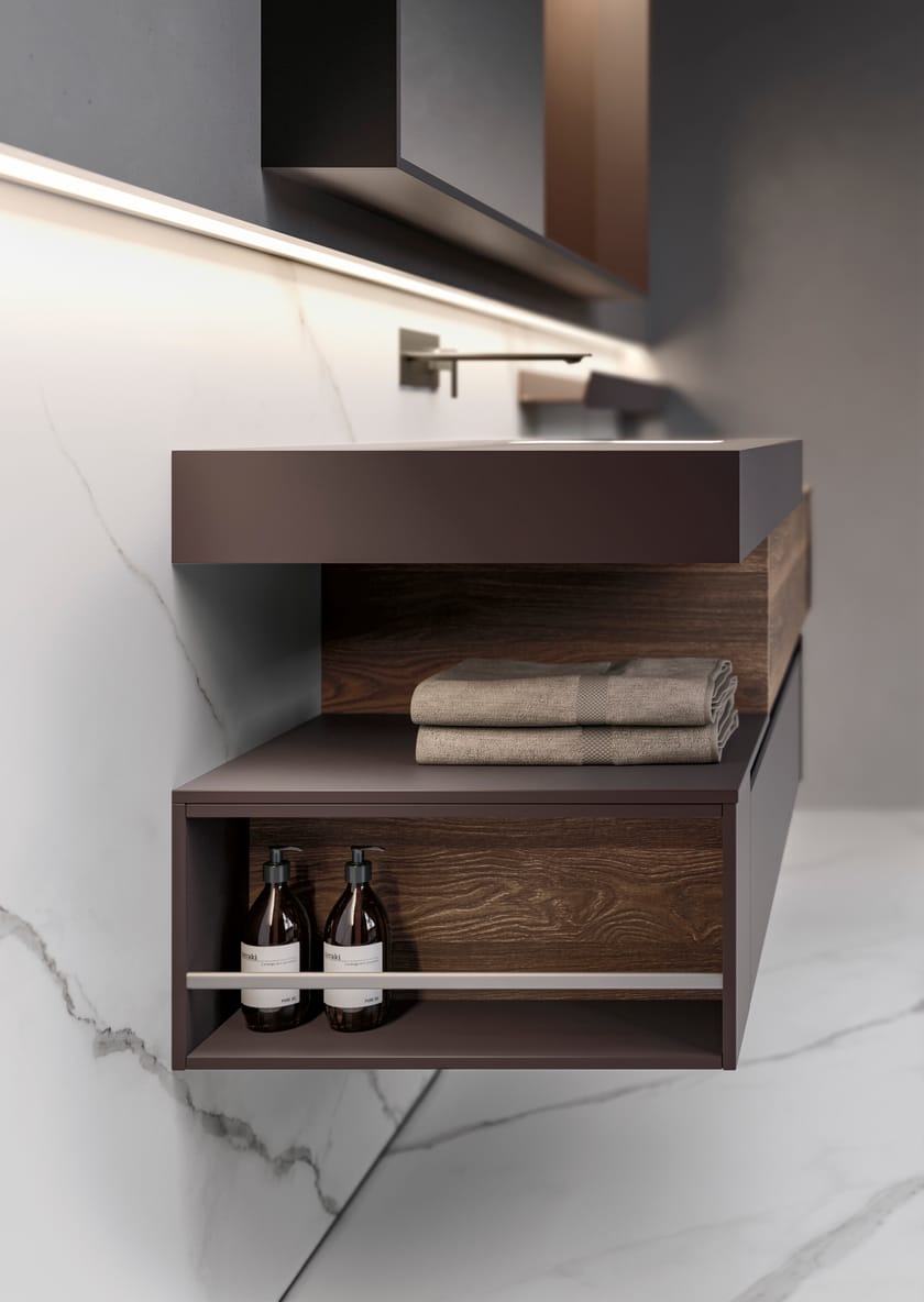 NYÙ 01 | Vanity unit Wall-mounted vanity unit By Ideagroup