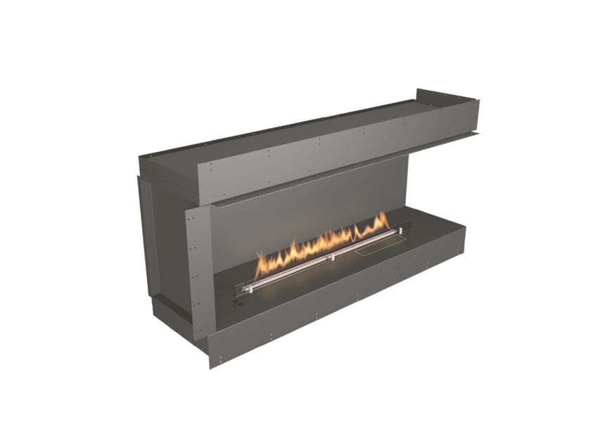 Corner built-in bioethanol firebox NZ60F Right-Corner Firebox NetZero ...