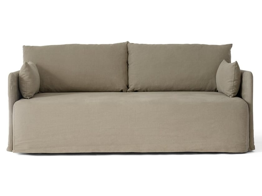 OFFSET SOFA W. LOOSE COVER 2 seater fabric sofa with removable cover By ...