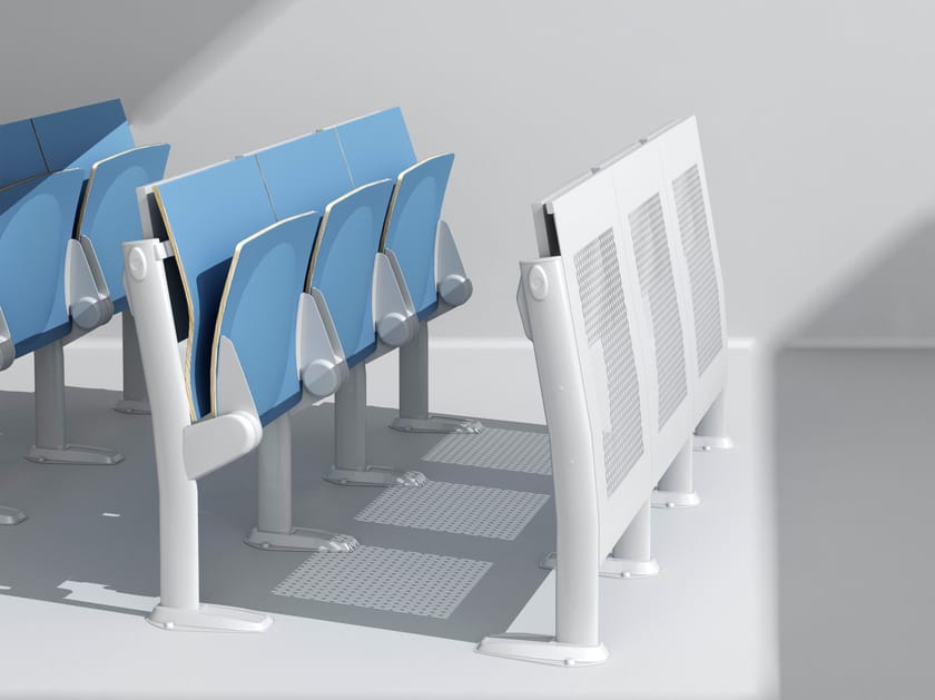 OMNIA CONTRACT Bench desk with integrated chairs By Ares Line