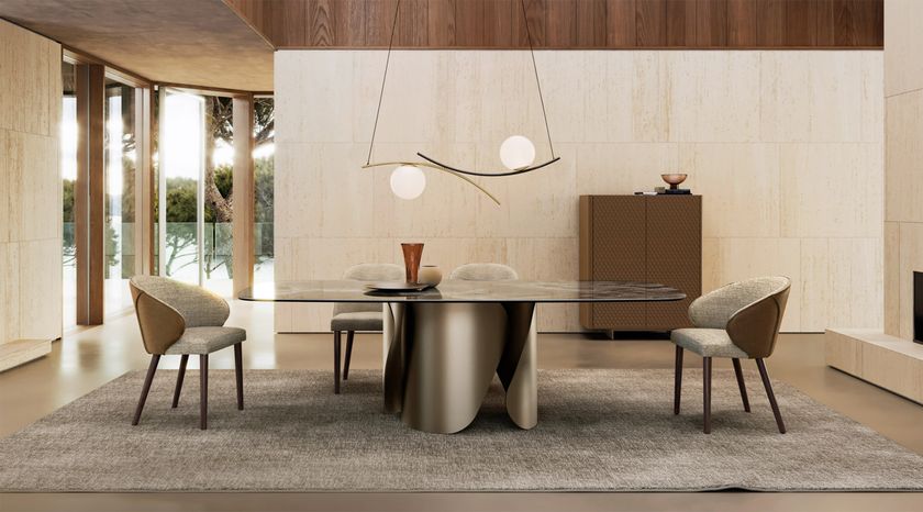 Tavolo rettangolare in ceramica ONDA - EFORMA - Edilportale