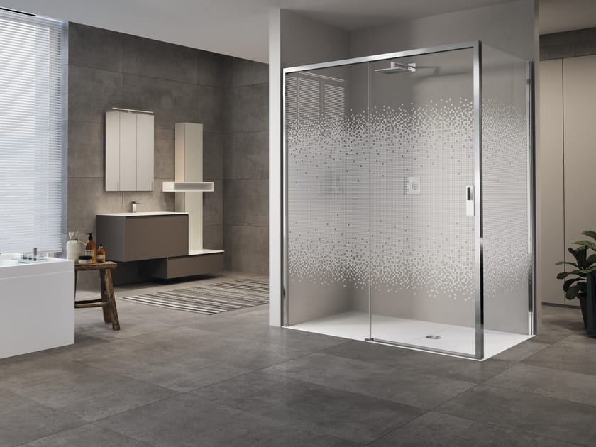 Box doccia angolare con porta scorrevole OPERA 2P+F Collezione Opera By ...