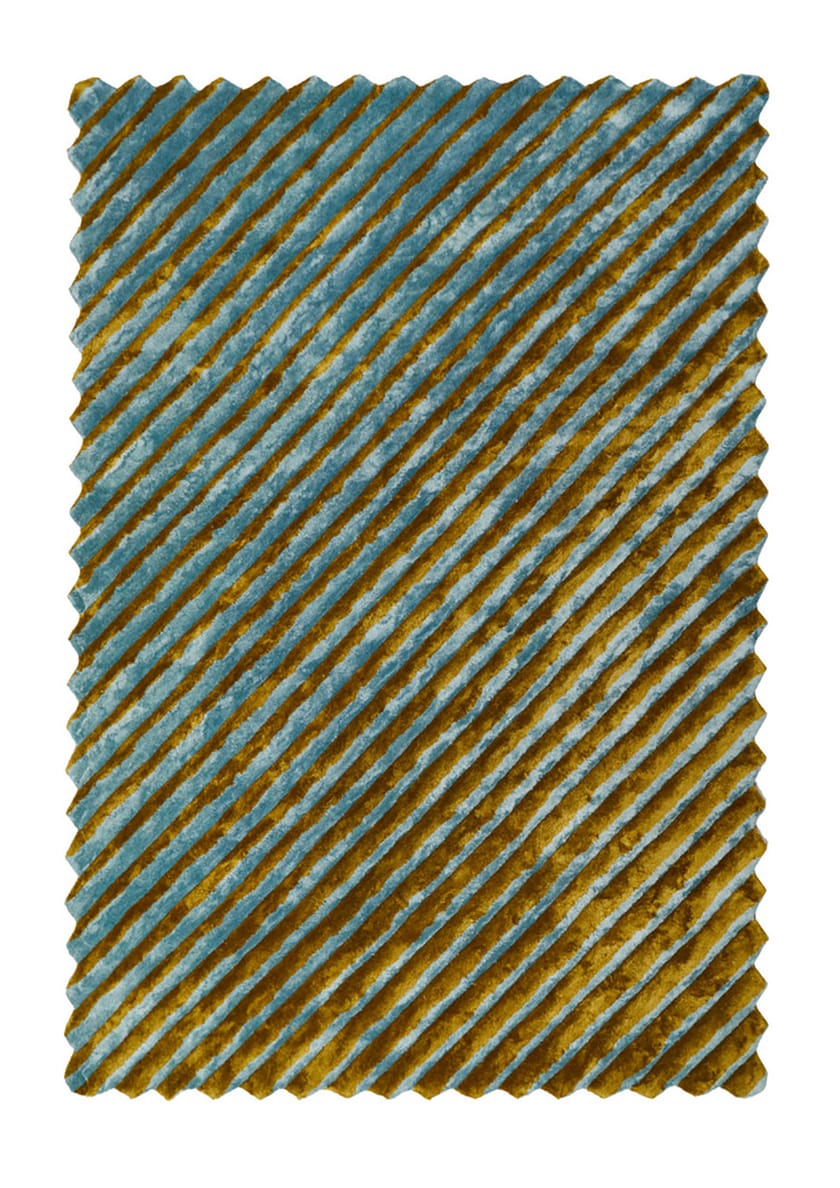 Handmade rug OPTICK LDF 2019 Collection By FLOOR_STORY design Kitty Joseph